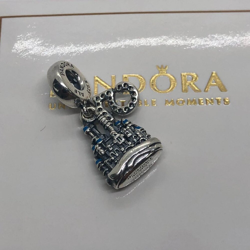 Pandora Disney 5th Year Anniversary Castle Dangle Cha… - Gem